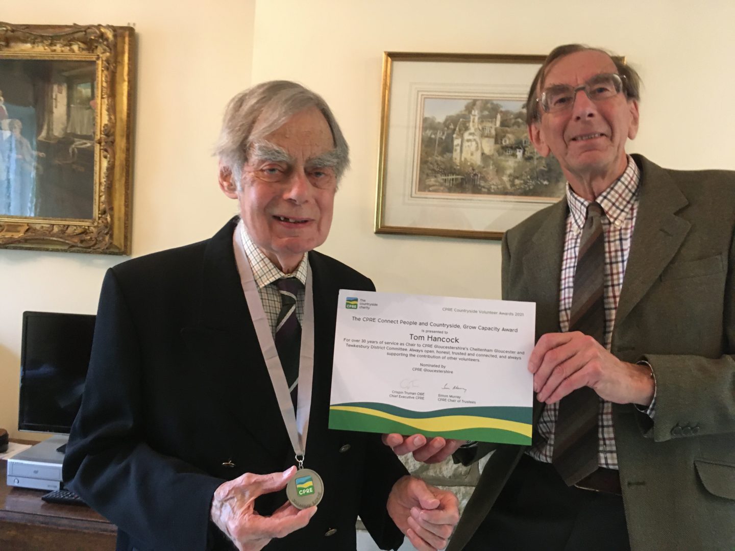 CPRE Volunteers receive national award - CPRE Gloucestershire